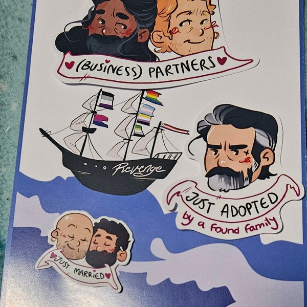 Our Good Shadows Stickers | OFMD GO WWDITS | Gentlebeard Aziracrow ...