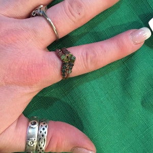 Diamond Splinter Ring / Salt and Pepper Diamond Ring / Raw - Etsy