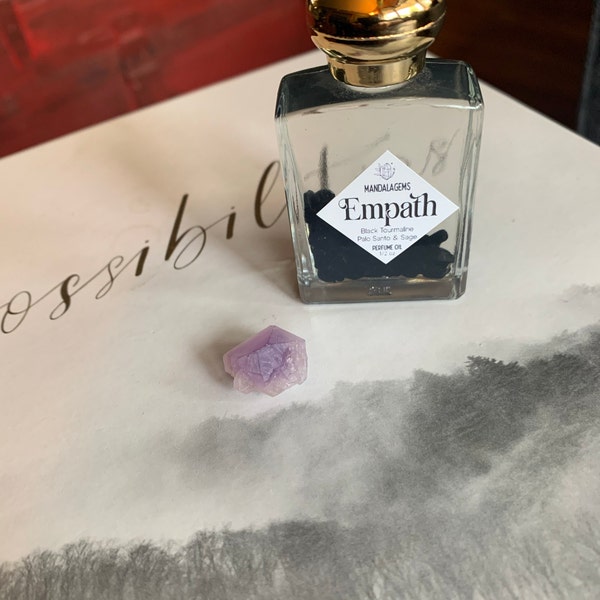 EMPATH PROTECTION Crystal Infused Natural Perfume Oil With Black ...