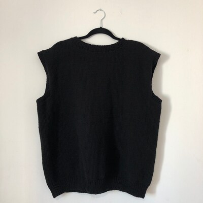 Oversized Knitting Vest Pattern, Easy Knitting Vest Pattern, Modern ...