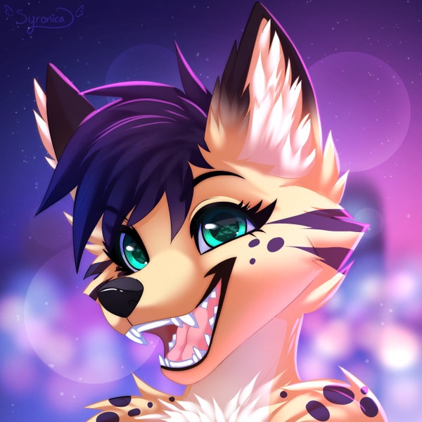 Fursona Coloring Page Smirk Pfp Icon Base Furry Digital Download DIY ...