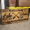 Custom Rustic Cottage Sign | Custom Engraved Lakehouse Sign | Outdoor ...