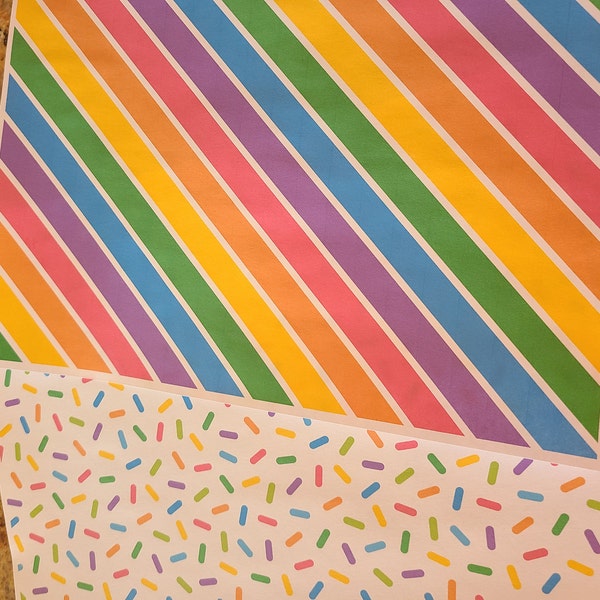Rainbow Digital Paper, Rainbow Seamless File, Bright Color Pattern ...