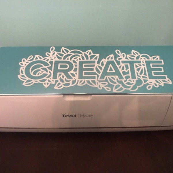 CREATE Word Floral Cut File svg Dxf Png Eps for Silhouette & Cricut ...