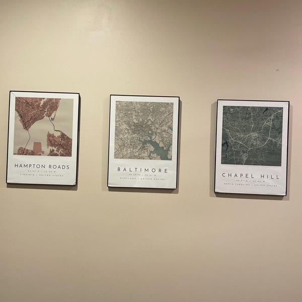 Personalized Map Art, Multiple Sizes, Map Prints, Custom Map Art, Your ...