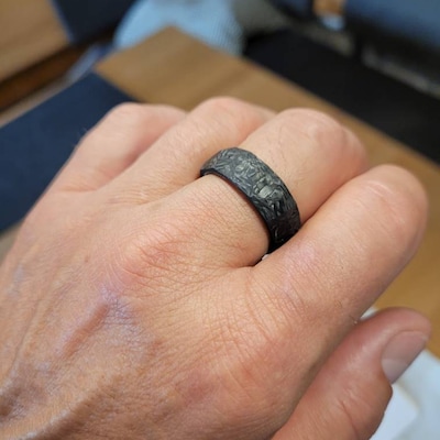 Pure Carbon Fiber Ring Diagonal Pattern, Matte Finish - Etsy
