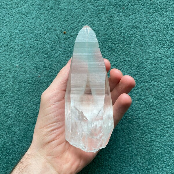 White Phantom Quartz With Pale Purple Lodolite Inclusions, 104g, New ...