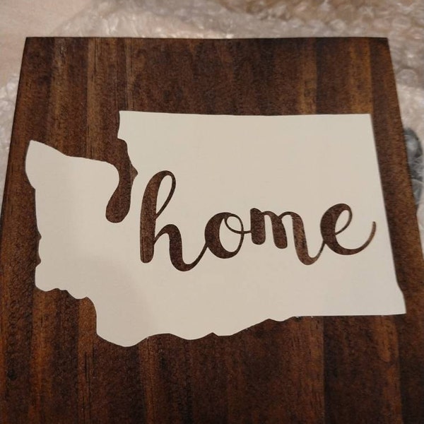 Custom State Outline Home Sign, Rustic Home Sign, Custom Home Sign ...