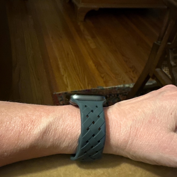 Silicone Braided Watch Band for Apple Watch 38mm 40mm 41mm 42mm 44mm ...