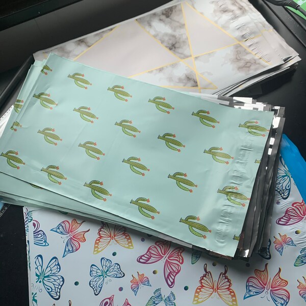 200 Pack 6x9 Colored Flat Poly Mailers, Self Sealing Adhesive Shipping ...