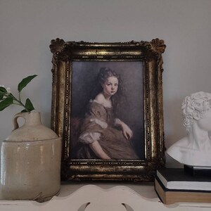 Dark Academia Chrysanthemums 4 Oil Painting, Gothic Canvas Print ...
