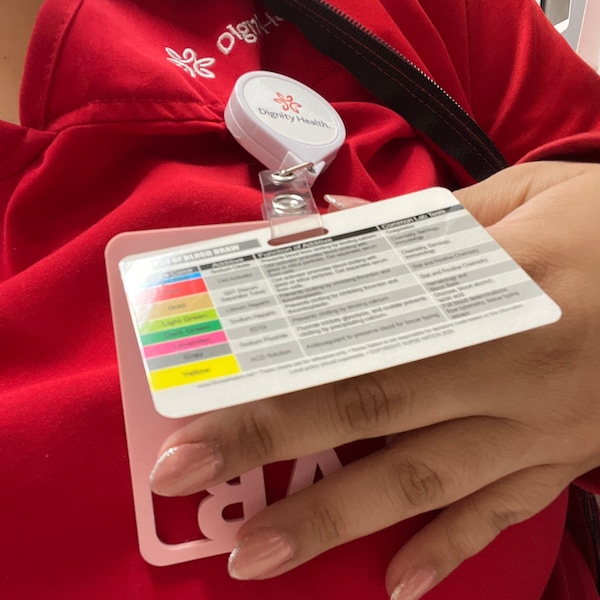 Order of Blood Draw Horizontal Badge Card - Etsy