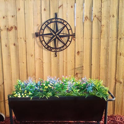 Nautical Compass Rose Metal Wall Art - Etsy