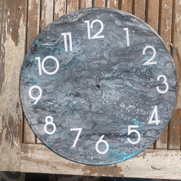 5 Count Classic Font Clock Number Sets-cut Vinyl - Etsy