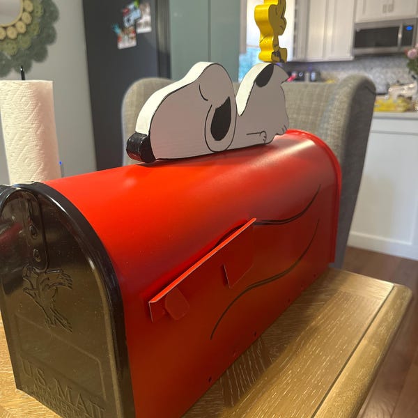 Patina Snoopy Red Baron Mailbox (made as the Oders Come In) - Etsy