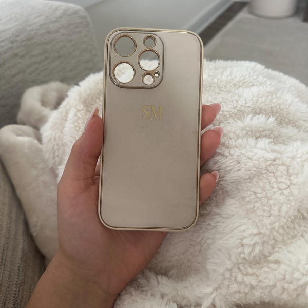 Custom Embossed Phone Case - Personalized Leather Case for iPhone 16 ...