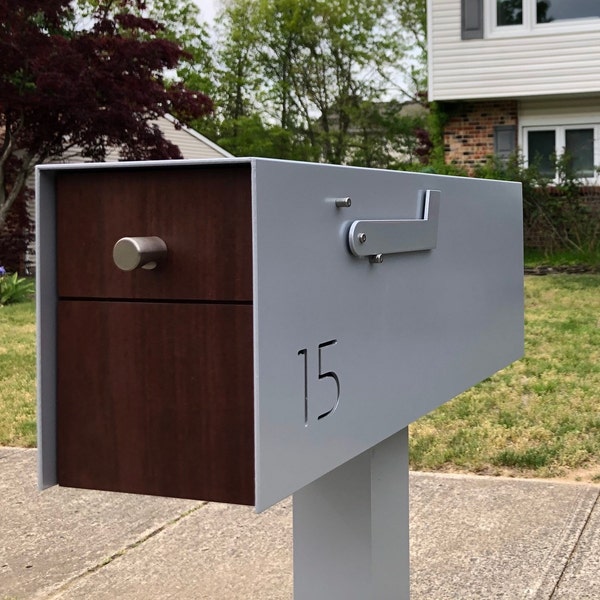 Modern Mailbox, Modern Home Design, Powdered Coated Aluminum, Post ...