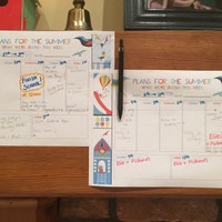 Printable Family Planner DIY Organiser Rainbow Nature Illustrations - Etsy