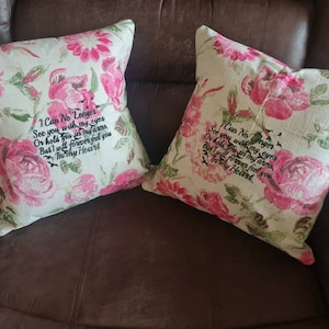 Memory Pillow Embroidery Machine Design, My Heart is Full of Memories ...