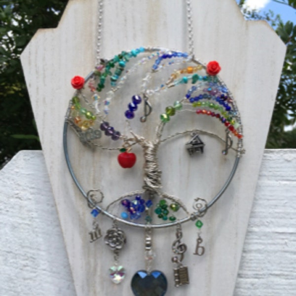 Suncatcher Tree of Life, Remembrance Family Tree, Custom Made With ...