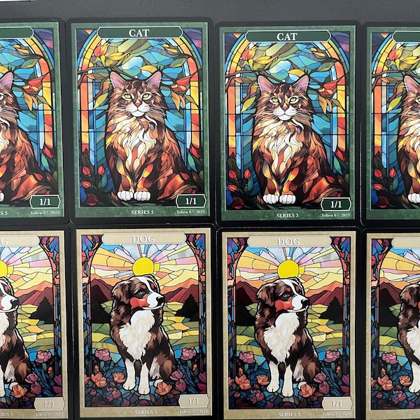 Angel 4/4 Token STAINED GLASS SERIES 3 Magic the Gathering Givememana's ...