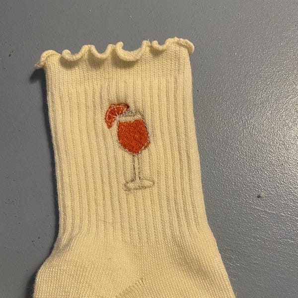 Aperol Spritz Embroidery Machine File 2 Sizes | Aperol Glass Design ...