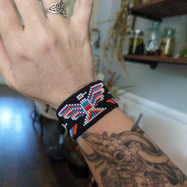 Monarch Butterfly Wing Beaded Fringe Earrings - Etsy