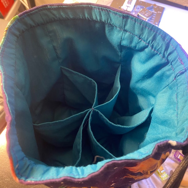 Six Section Dice Bag Sewing Pattern: Dnd Pathfinder and Roleplay ...