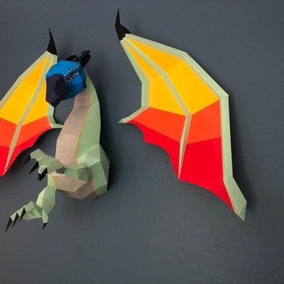 DIY Papercraft Dragon: Turn This Printable PDF Pattern Into an ...