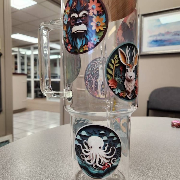 Fresno Nightcrawler Cute Cryptid Sticker - Vinyl Digital Papercut Art ...