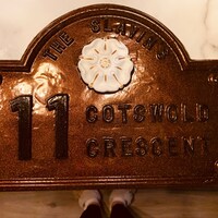 Vintage Traditional House Numbers, Personalized House Number Plaque ...