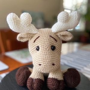 Moose Crochet Pattern Crochet Moose Moose Tutorial - Etsy