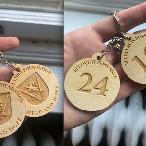 Photo Engraved 2 Wood Tokens With Photo on One Side and - Etsy