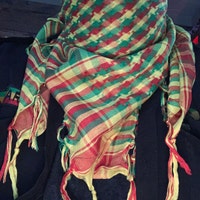 Red-green-yellow Rojava SCARF KURDISH Scarves Shemagh Keffiyeh Senegal ...