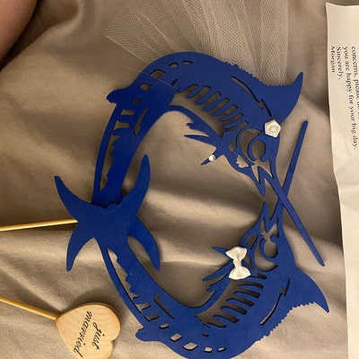 Sailfish-marlin-fish-sport Fishing-wedding-cake Topper-beach ...