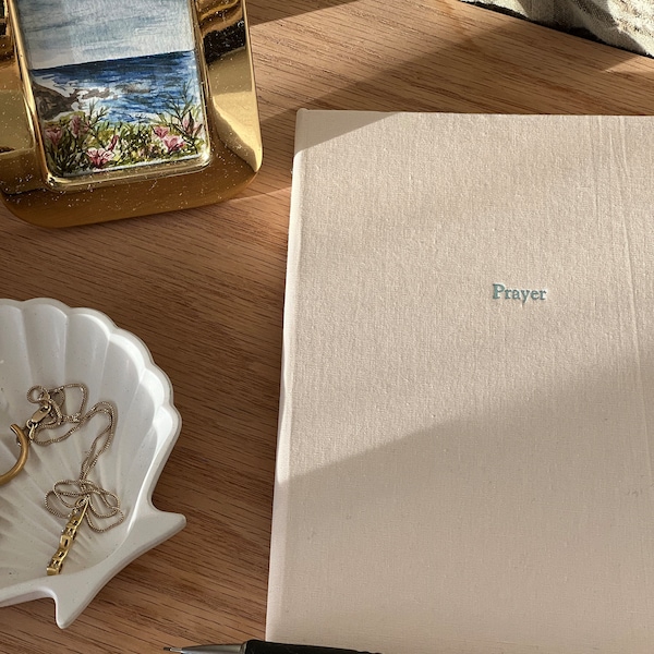 Custom Text Foil Embossed Linen Notebook. Personalized Linen Bound ...