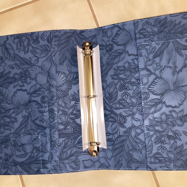 Embossed A5 Leather Planner Green,custom Leather Binder Journal ...