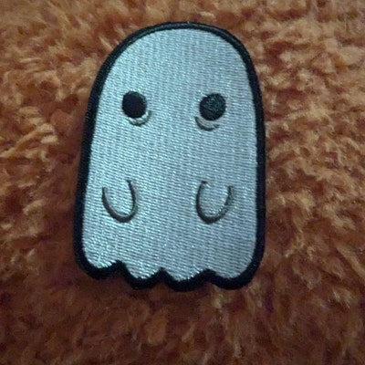 3 Embroidered Ghost Patch, Halloween Sew-on Patch - Etsy