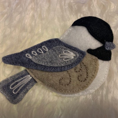 Chickadee Sewing Pattern PDF Backyard Bird Stuffed Ornament Felt ...