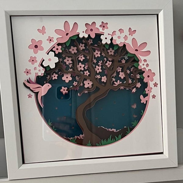 3D Custom Beach Shadow Box, 10 X 8 Custom Photo Shadow Box, 3D ...