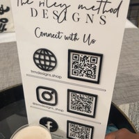 Scannable QR Keychain / Acrylic QR Sign / Mini Scan to Pay - Etsy