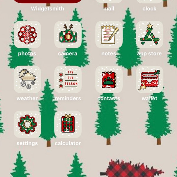 HAND-MADE CHRISTMAS App Icons | Festive Season | Personalized ...