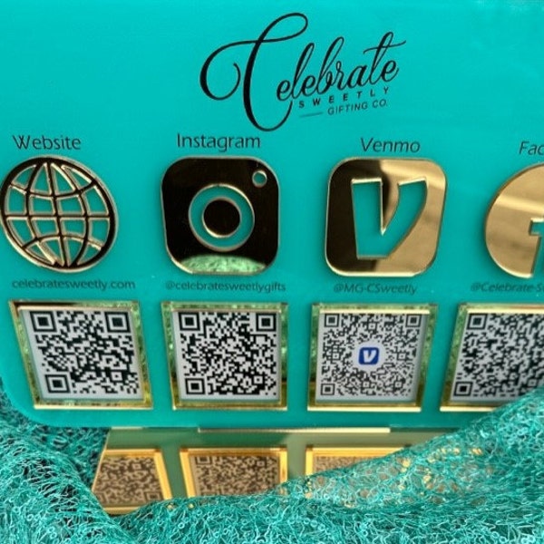 Scannable QR Code | 4 Icons Qr Code | Multi Qr Code | Qr Code Sign | Qr Code Sign for Business ...