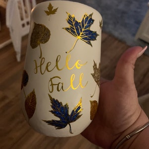 Fall Leaf Textile Design With Decal and Outlines SVG DXF PNG youtube ...