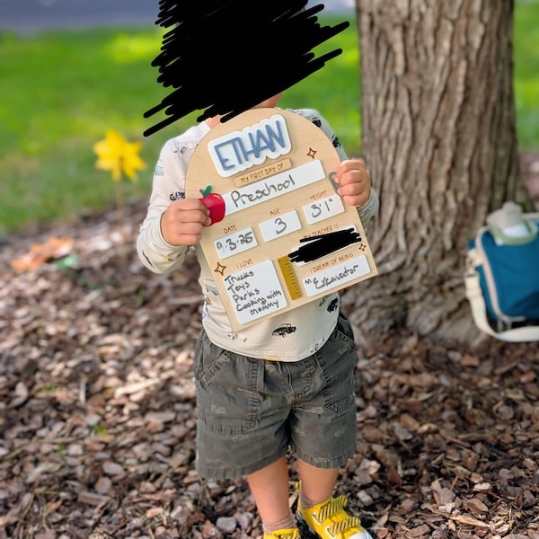 First Day of School Sign | Changeable Back to School Sign ...