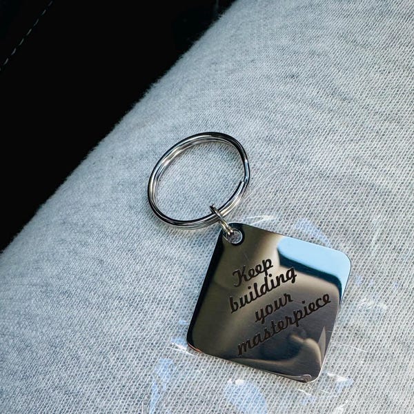 Personalised QR Code Keychain. Customized Metal QR Code Key Chain Rose ...