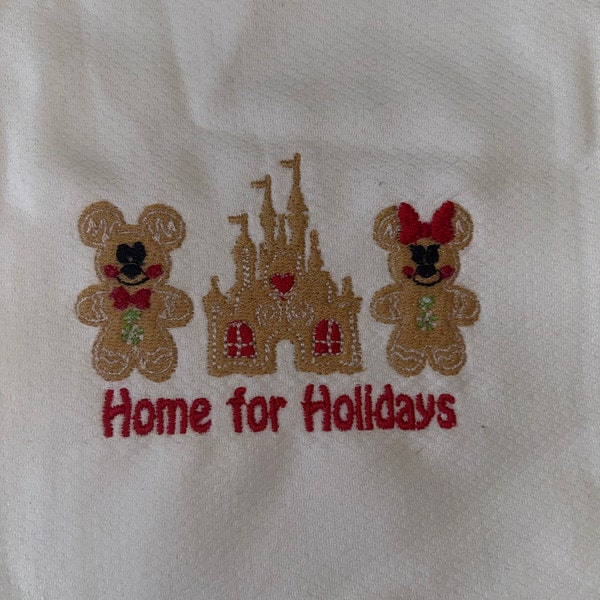 Gingerbread Cookie Embroidery Design, Home for the Holidays Gingerbread ...