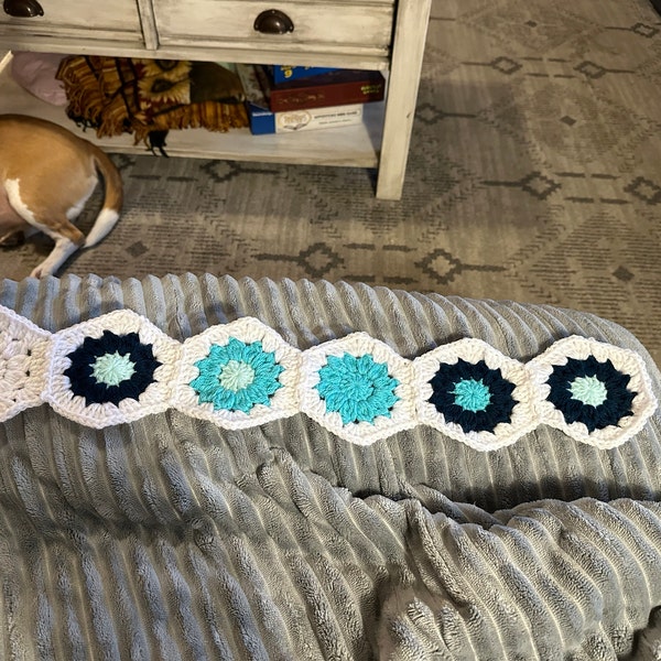 CROCHET PATTERN | Zinnia Hexagon Temperature Blanket Pattern | Granny ...