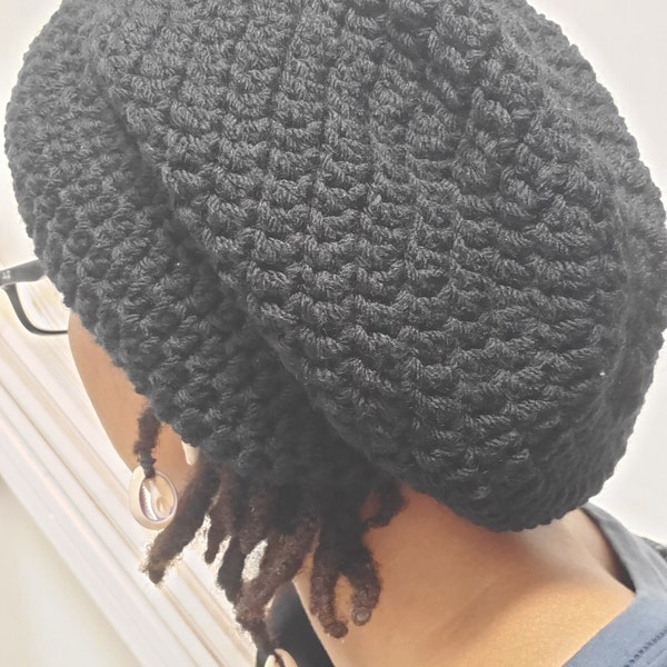 Crochet Rasta Loc Tam - Solid Color Options - Etsy