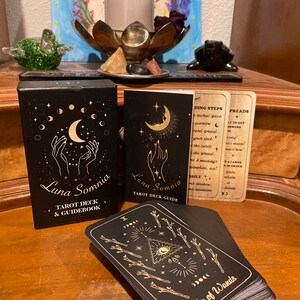 Luna Somnia Tarot Deck With Guidebook & Box 78 Cards Full - Etsy